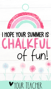 Cute End of Year Student Gift Tags - The Pretty Little Classroom