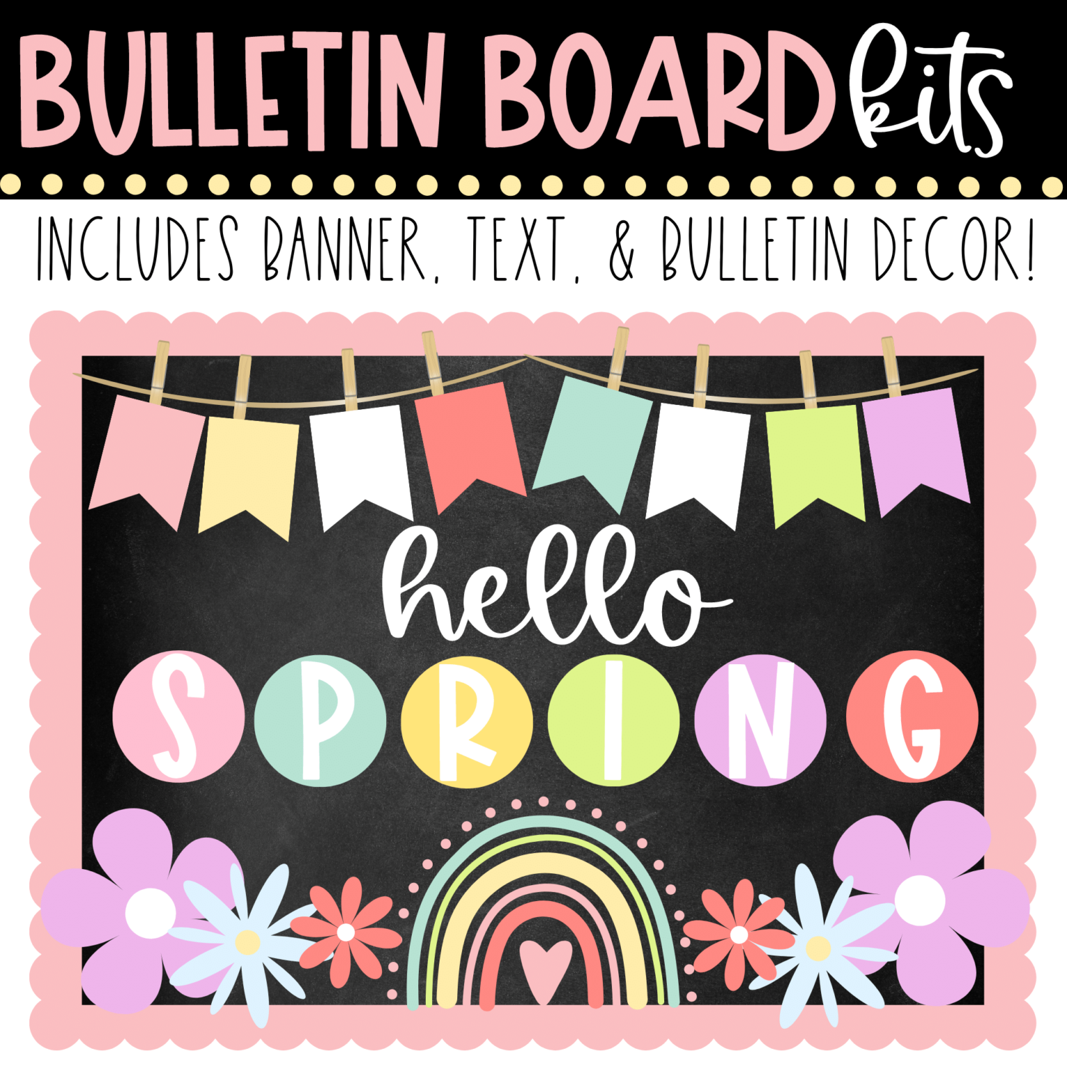 Spring Bulletin Board Kits - The Pretty Little Classroom