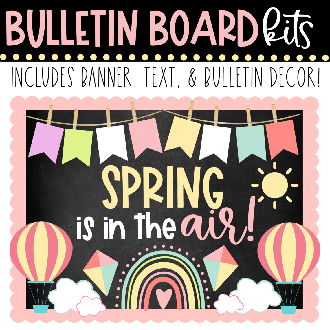 Spring Bulletin Board Kits - The Pretty Little Classroom