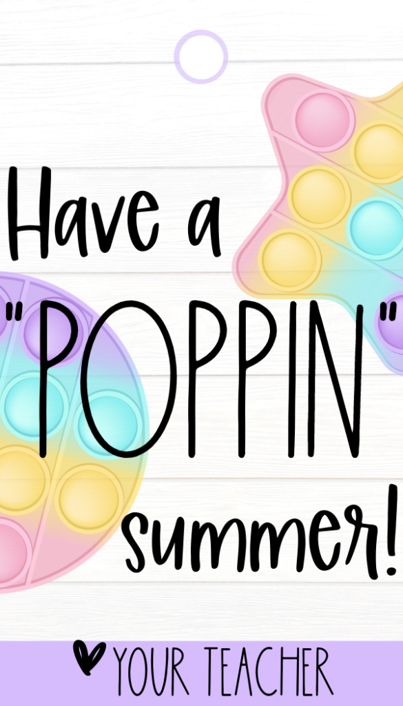 Cute End of Year Student Gift Tags - The Pretty Little Classroom