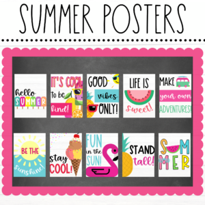 End of Year Classroom Décor Ideas - The Pretty Little Classroom