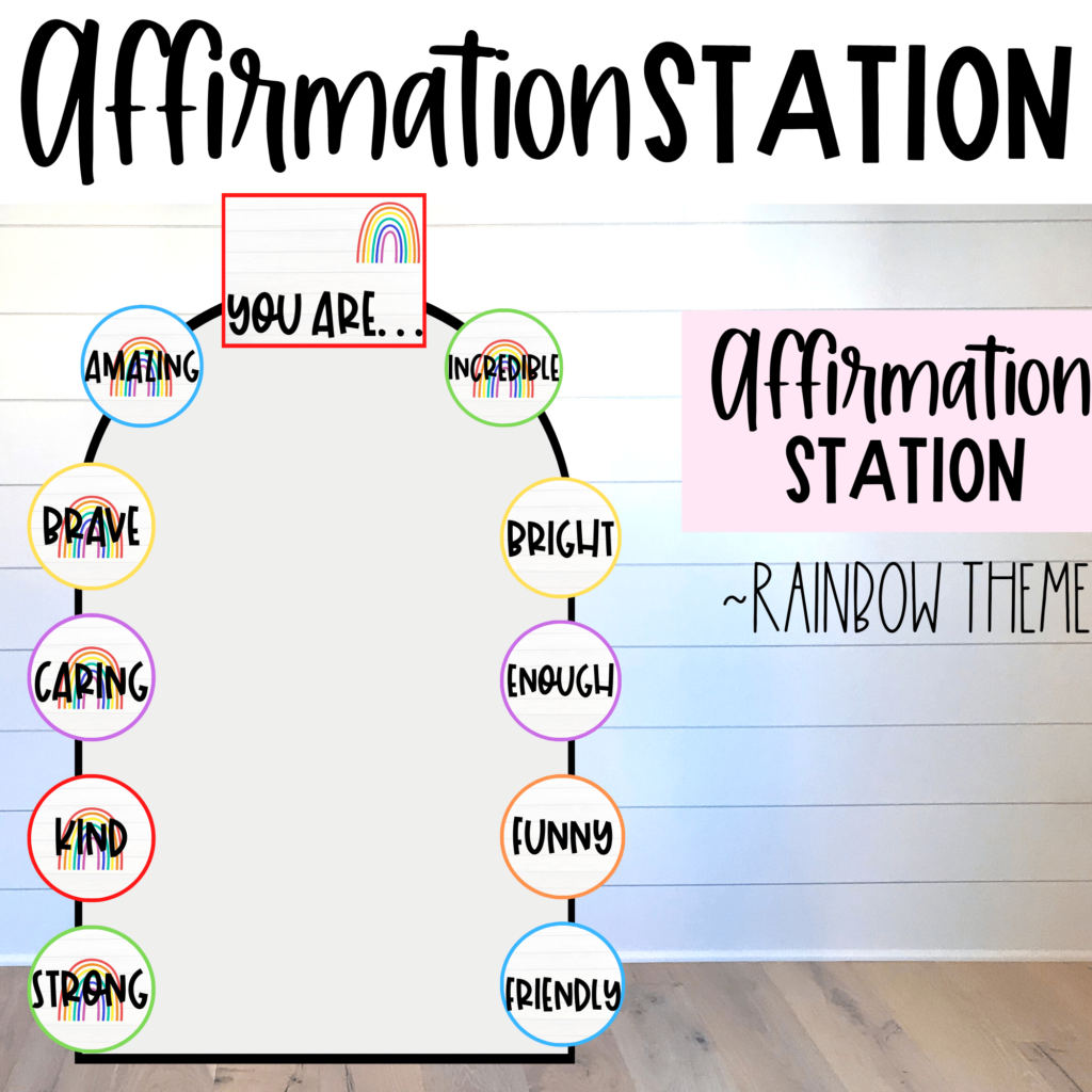 Affirmation Stations to Empower Students - The Pretty Little Classroom