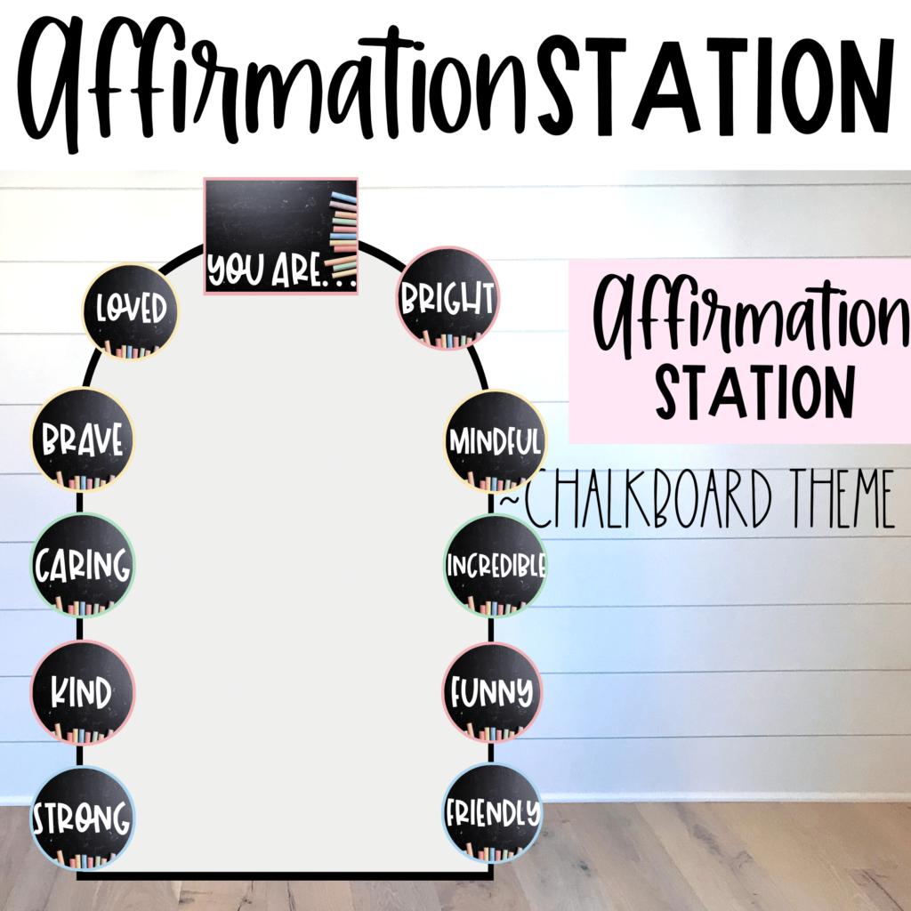 Affirmation Stations to Empower Students - The Pretty Little Classroom